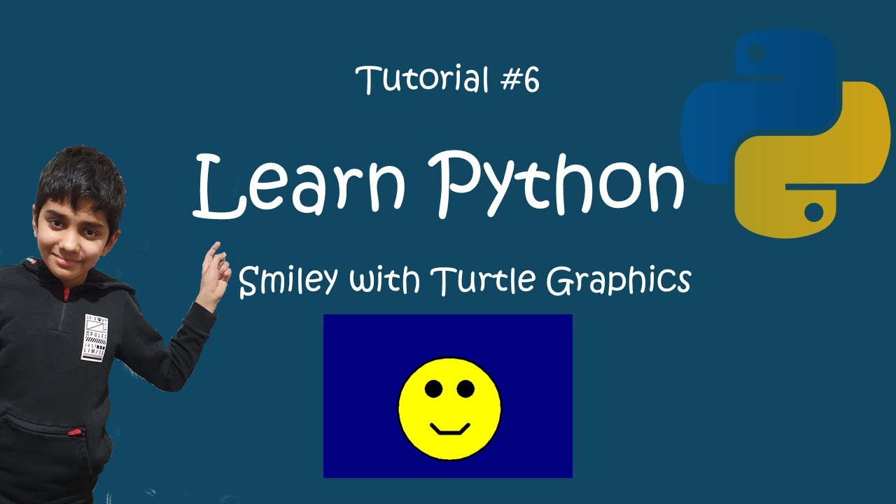Learn Python Tutorial 6 Draw Smiley Using Turtle Youtube