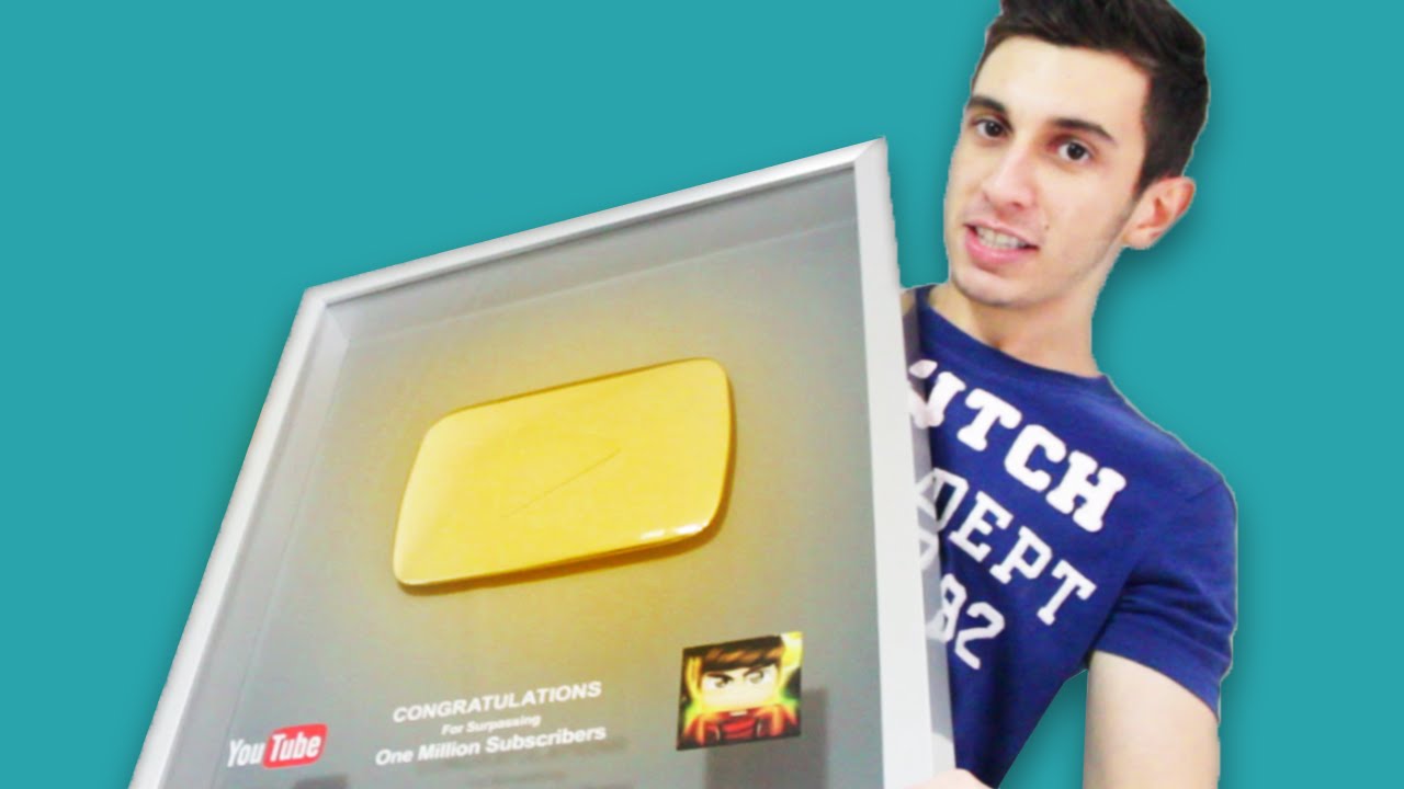 Placa De Ouro Do Youtube Youtube