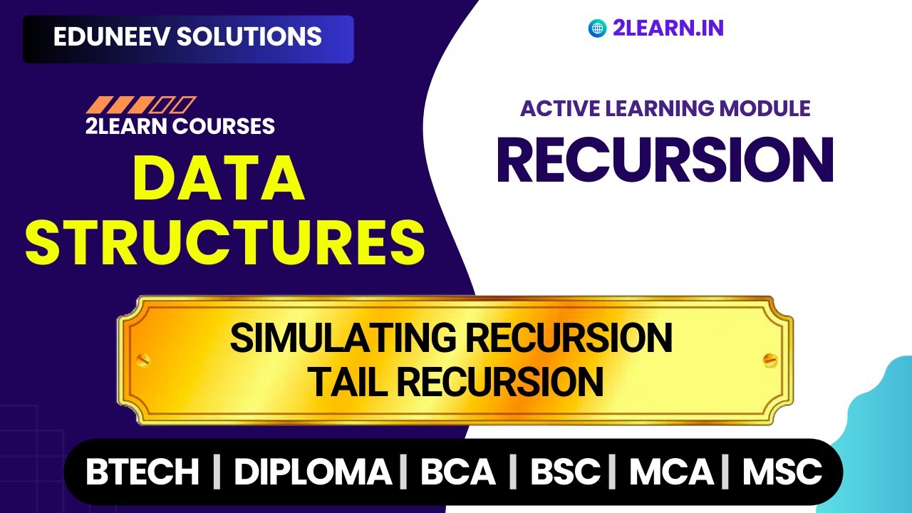 Recursion Simulating Recursion And Tail Recursion Youtube