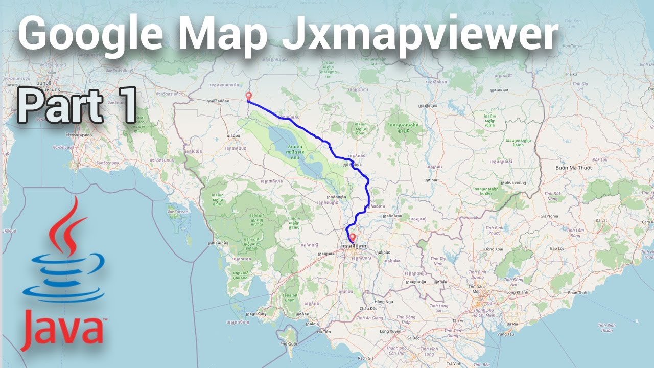 Java Swing Create Google Map Using Jxmapviewer Part 1 Youtube