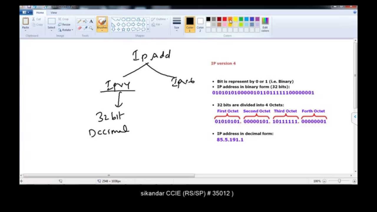 Introduction To Basic Ip Addressing Part 1 Youtube