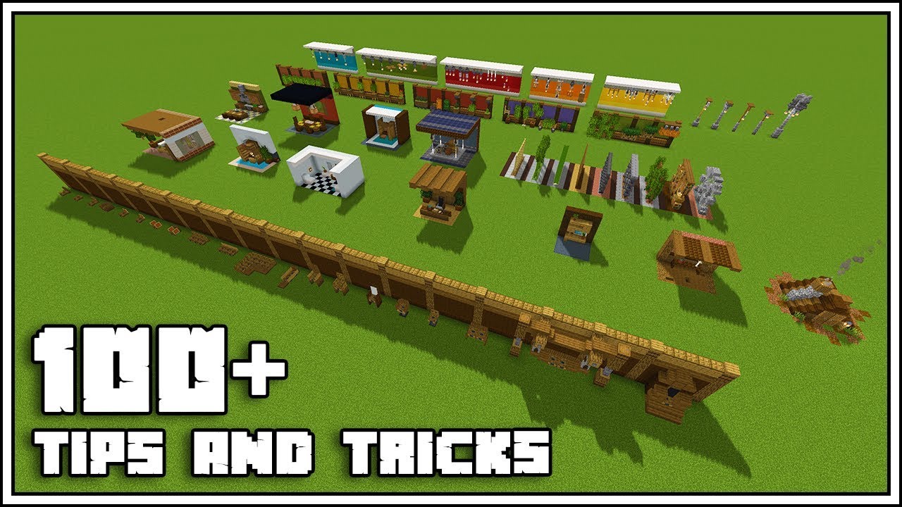 100 Minecraft Building Ideas Build Hacks Tips Tricks Youtube