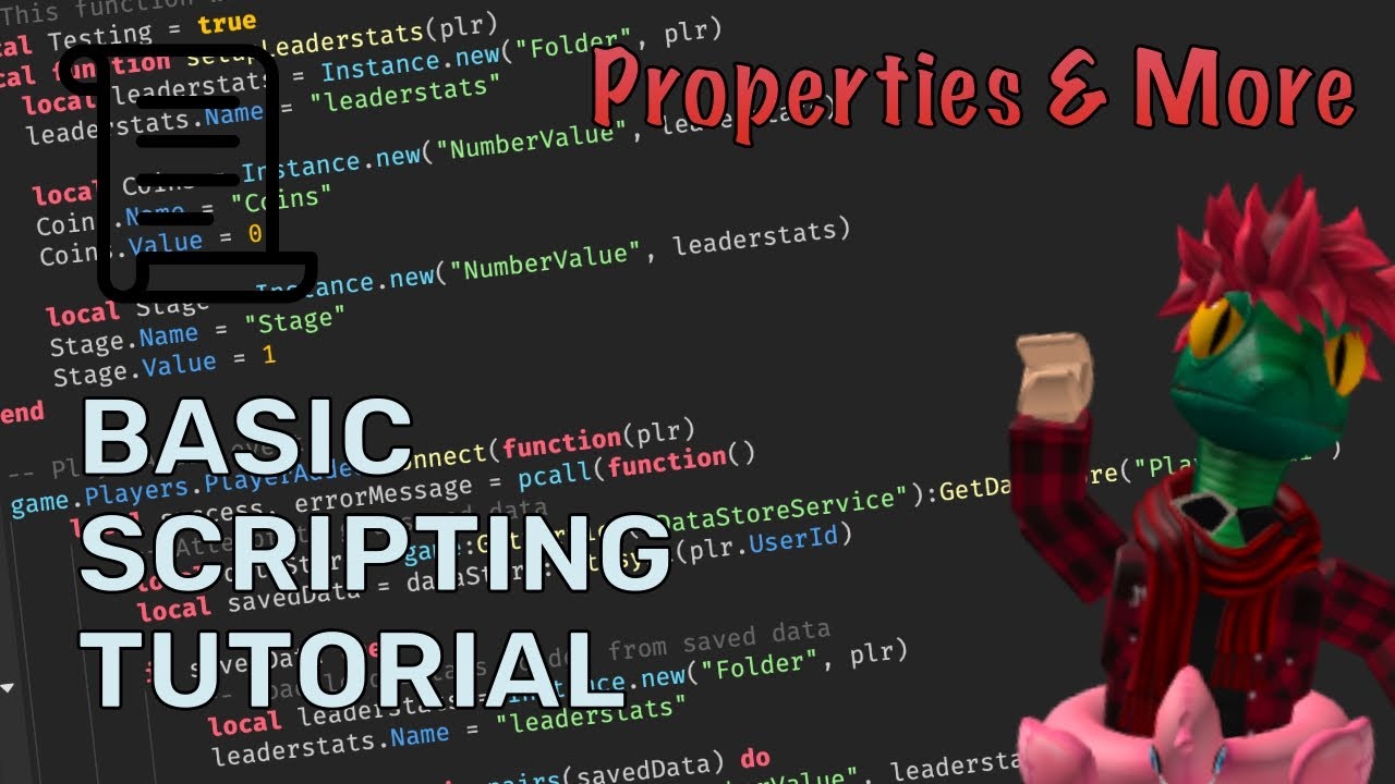 Basic Scripting Tutorial Properties Moreв ѓroblox Studio Youtube