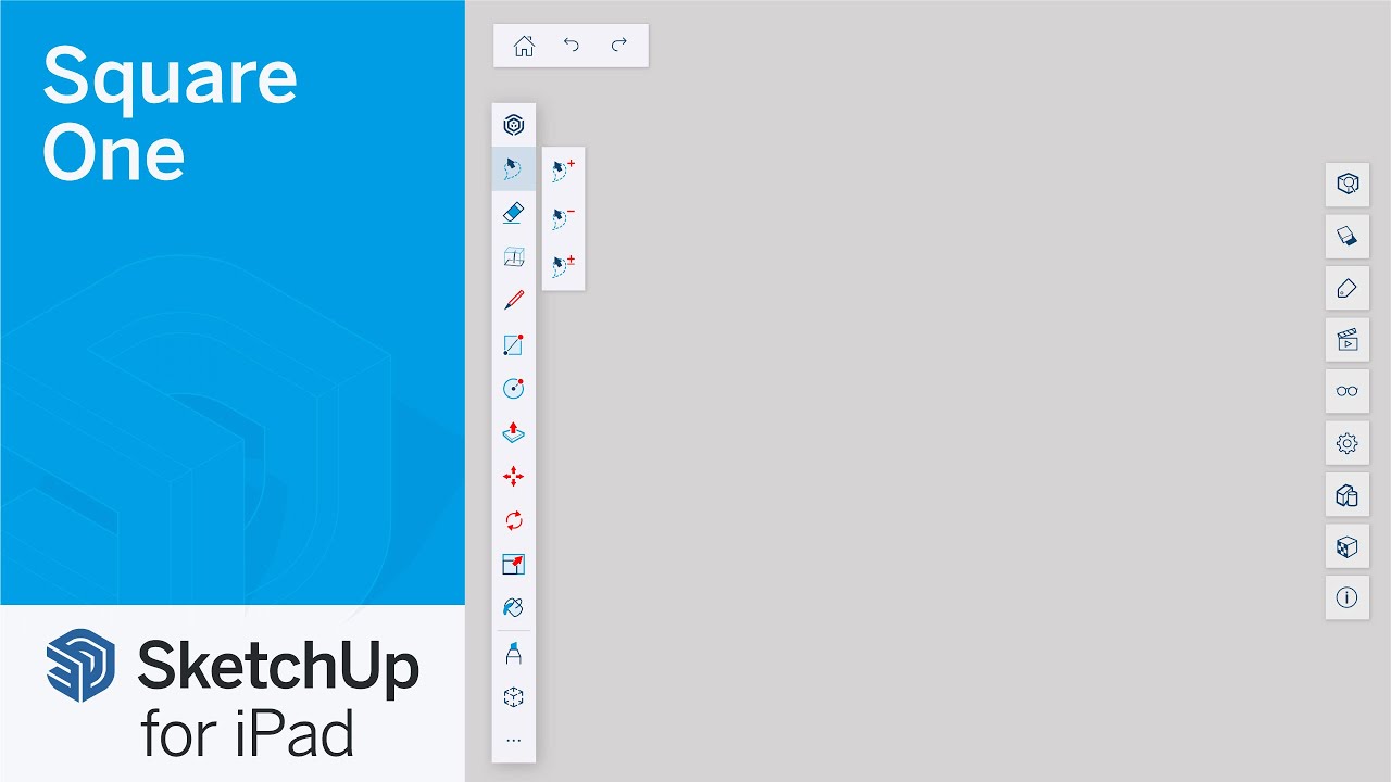 Ui Overview Sketchup For Ipad Square One Youtube