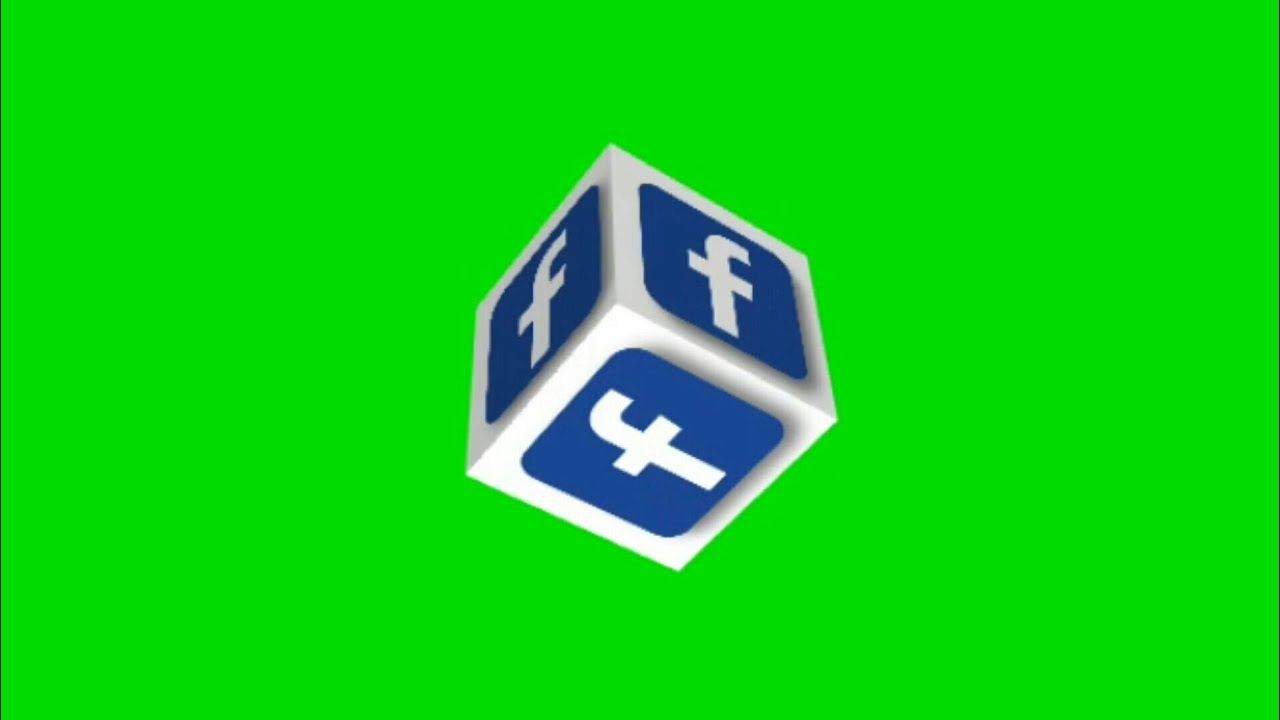 Animated 3d Facebook Logo Green Screen Animation Effects Hd Footages