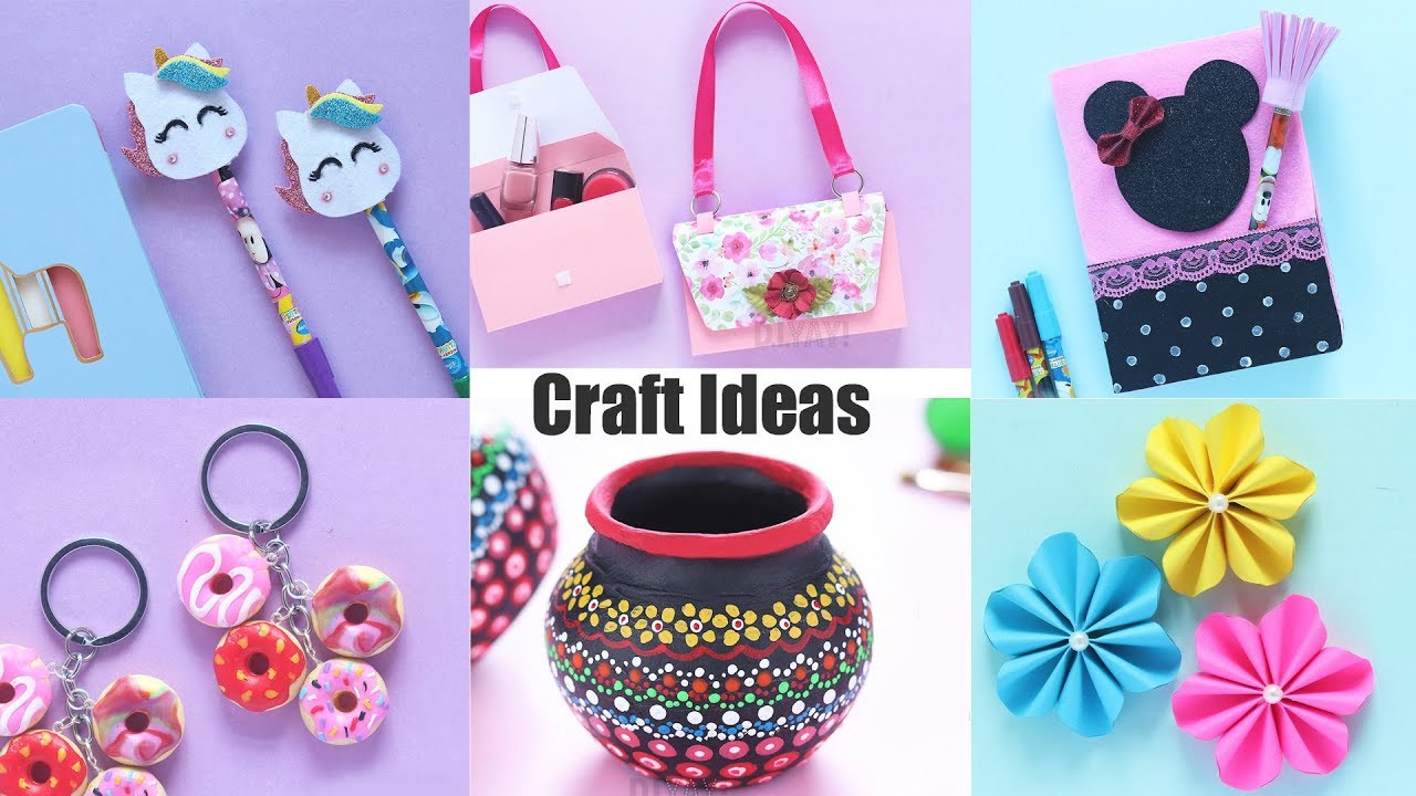 6 Easy Craft Ideas Craft Ideas Diy Projects Youtube