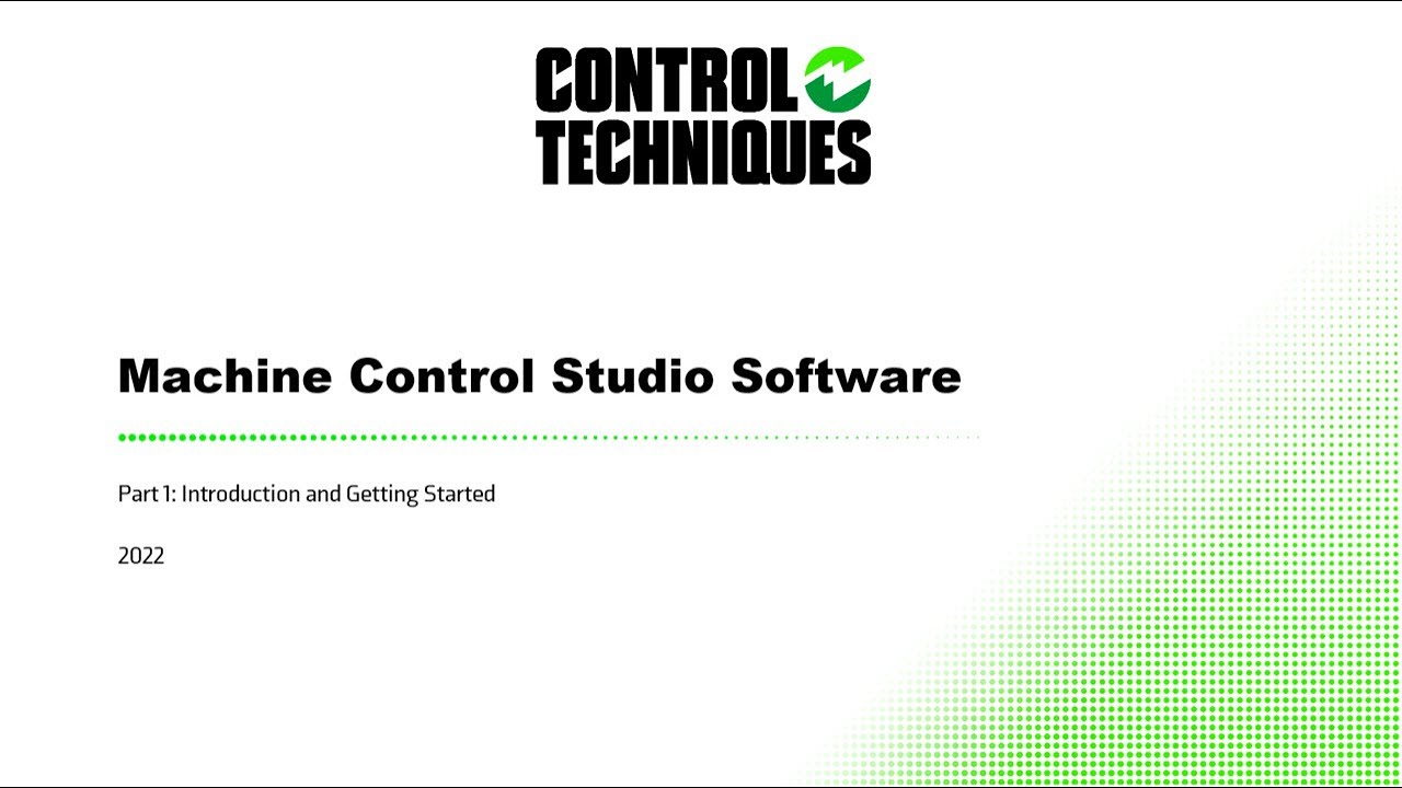 Machine Control Studio Software Part 1 Youtube