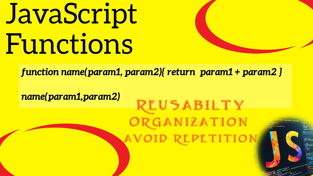 Introduction To Functions Javascript Youtube