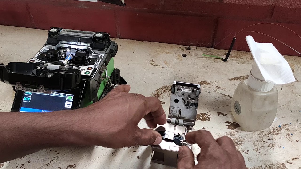 Ofc Cable Fiber Splicing Youtube