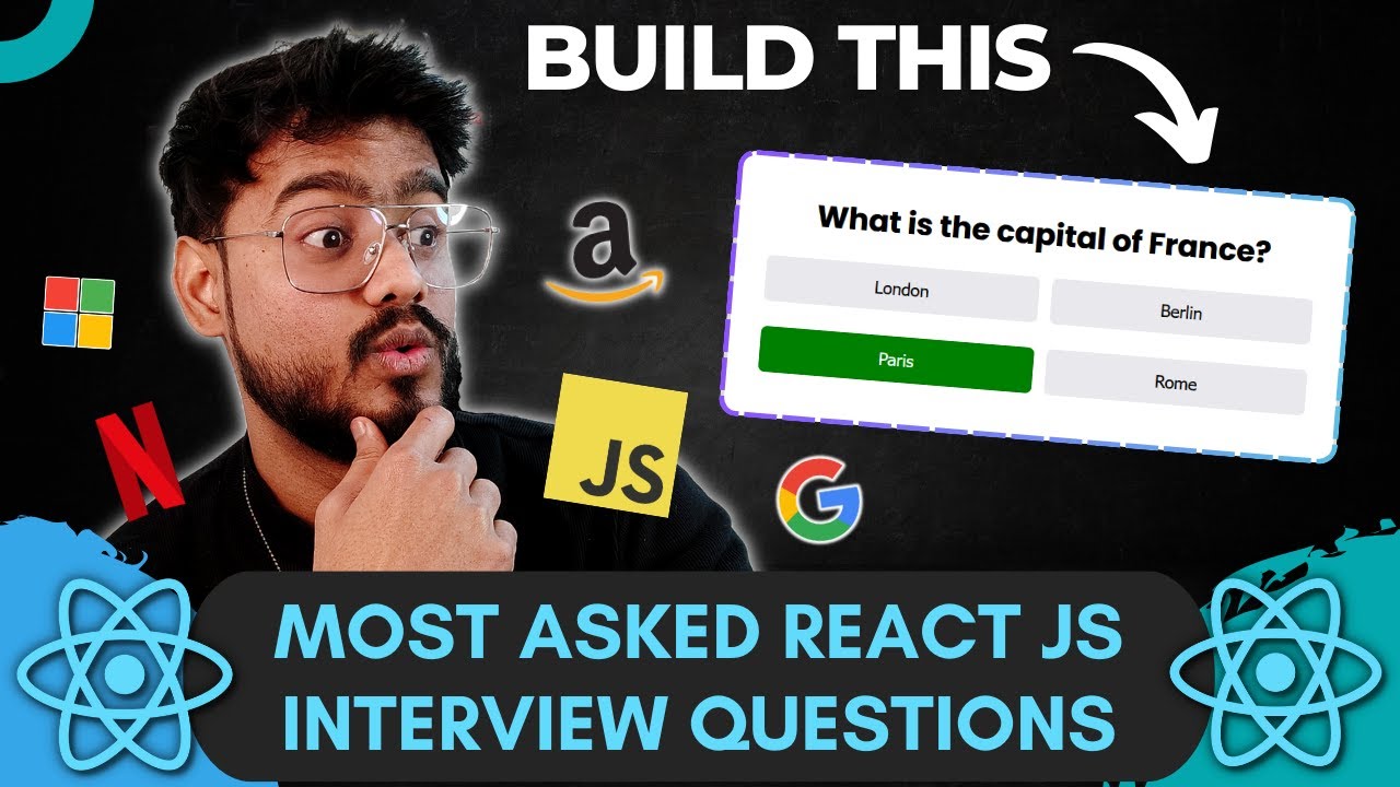 React Js Interview Questions Quiz App Frontend Machine Coding