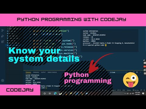 Get System Info In Python Python Program To Get System Information