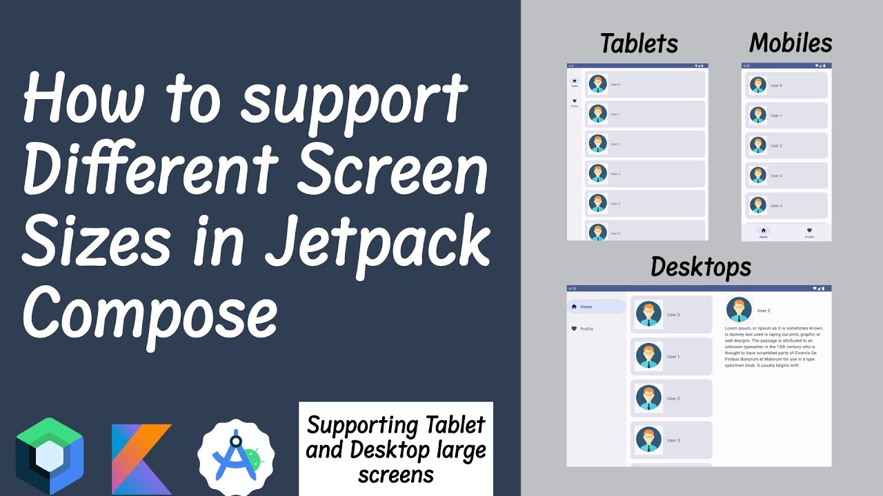 How To Support Different Screen Sizes In Jetpack Compose Adaptive