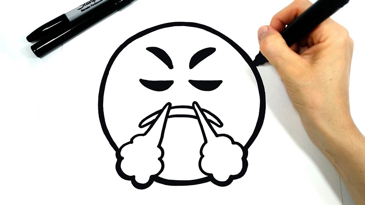 Carita Enojada Para Dibujar