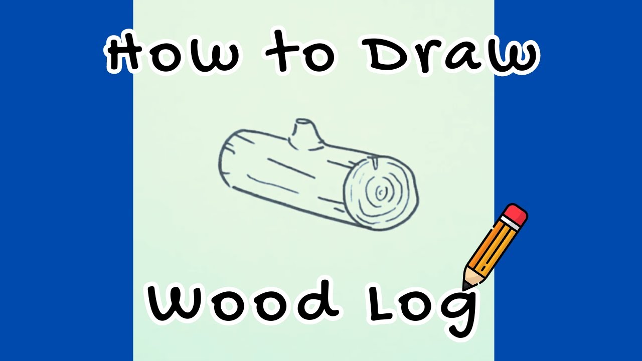 How To Draw Wood Log Youtube