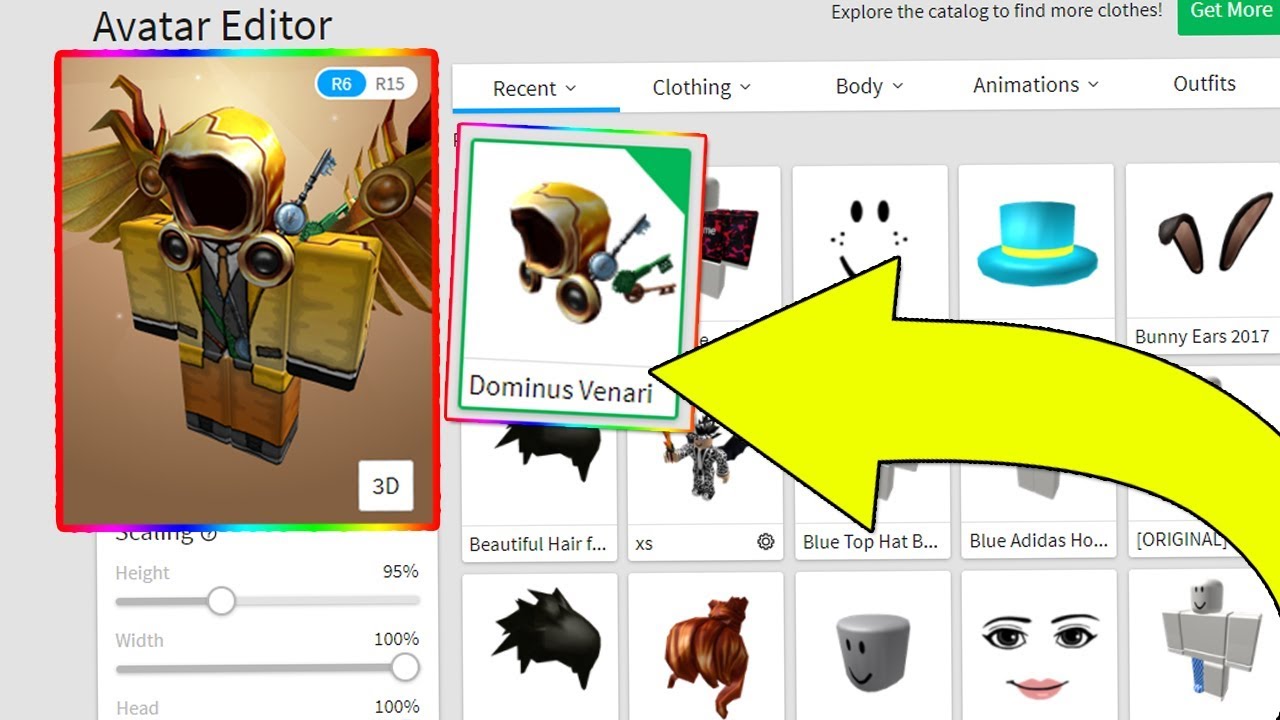 Roblox Dominus Avatar