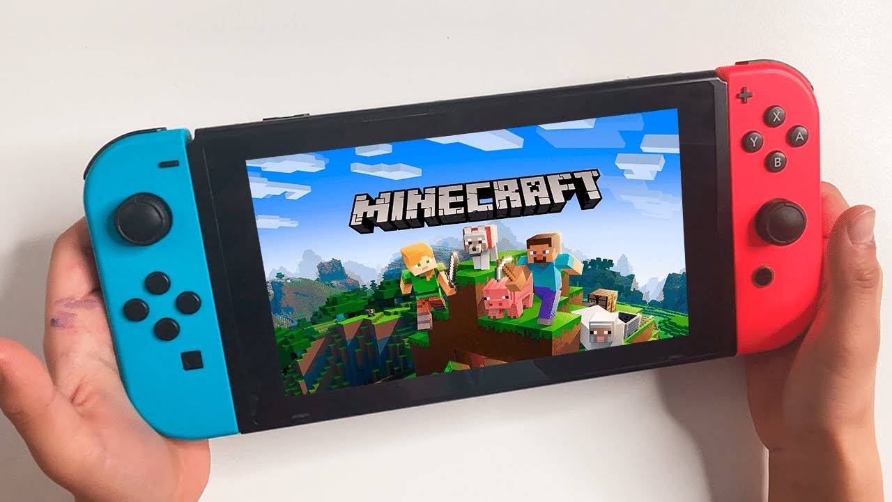 Playing Minecraft On Nintendo Switch Youtube