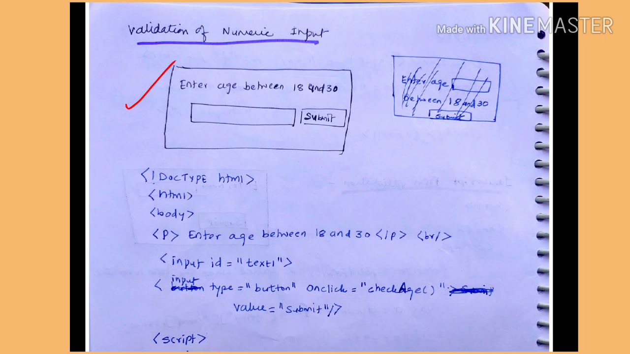 Validation Of Numeric Input Using Javascript Lecture 79 Iwt Youtube