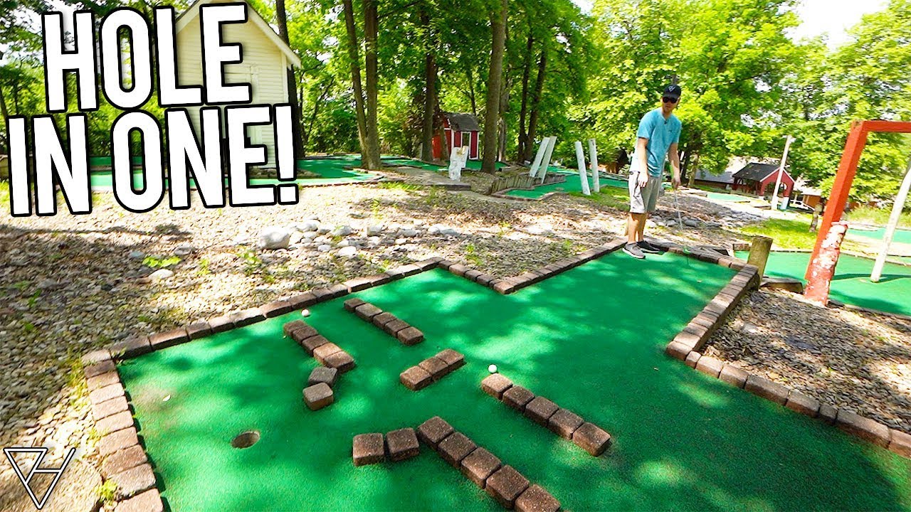 Weird And Never Before Seen Holes And A Hole In One At This Mini Golf