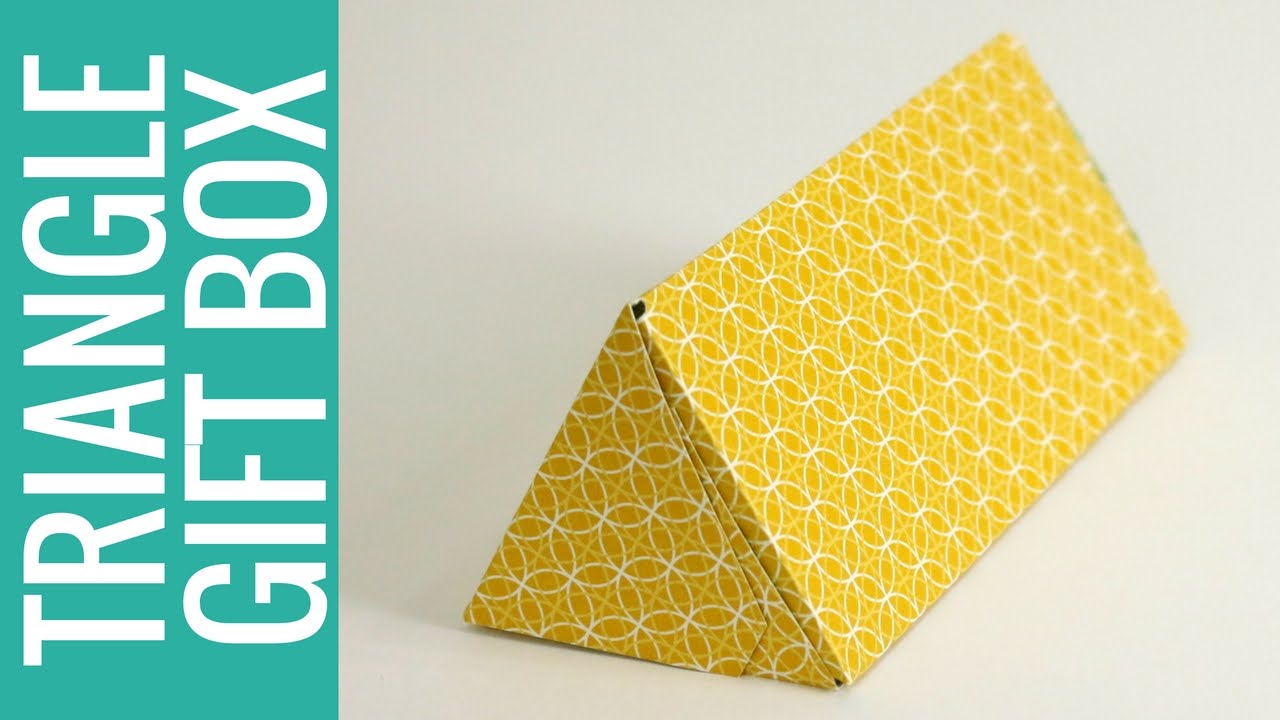 How To Make A Triangle Gift Box Gift Bag Punch Board Youtube
