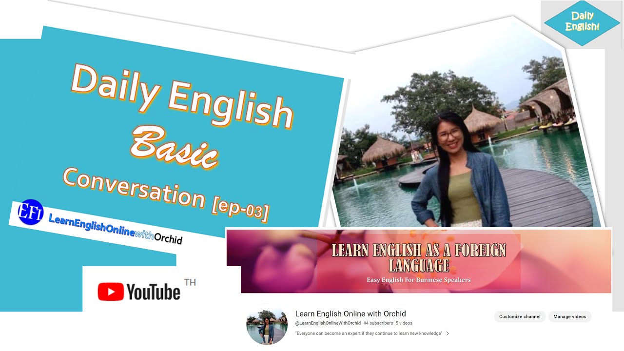 Learn English Ep 03 Basic Speaking Youtube