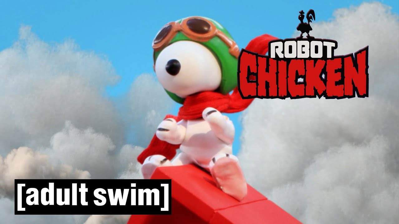 Robot Chicken Snoopys Fliegende Asse Adult Swim Youtube