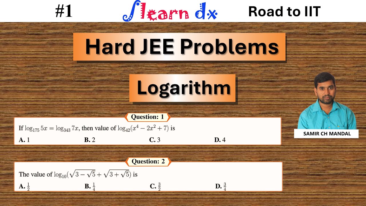 Log1 Logarithms For Jee Advanced Problem Solving Walkthrough Youtube