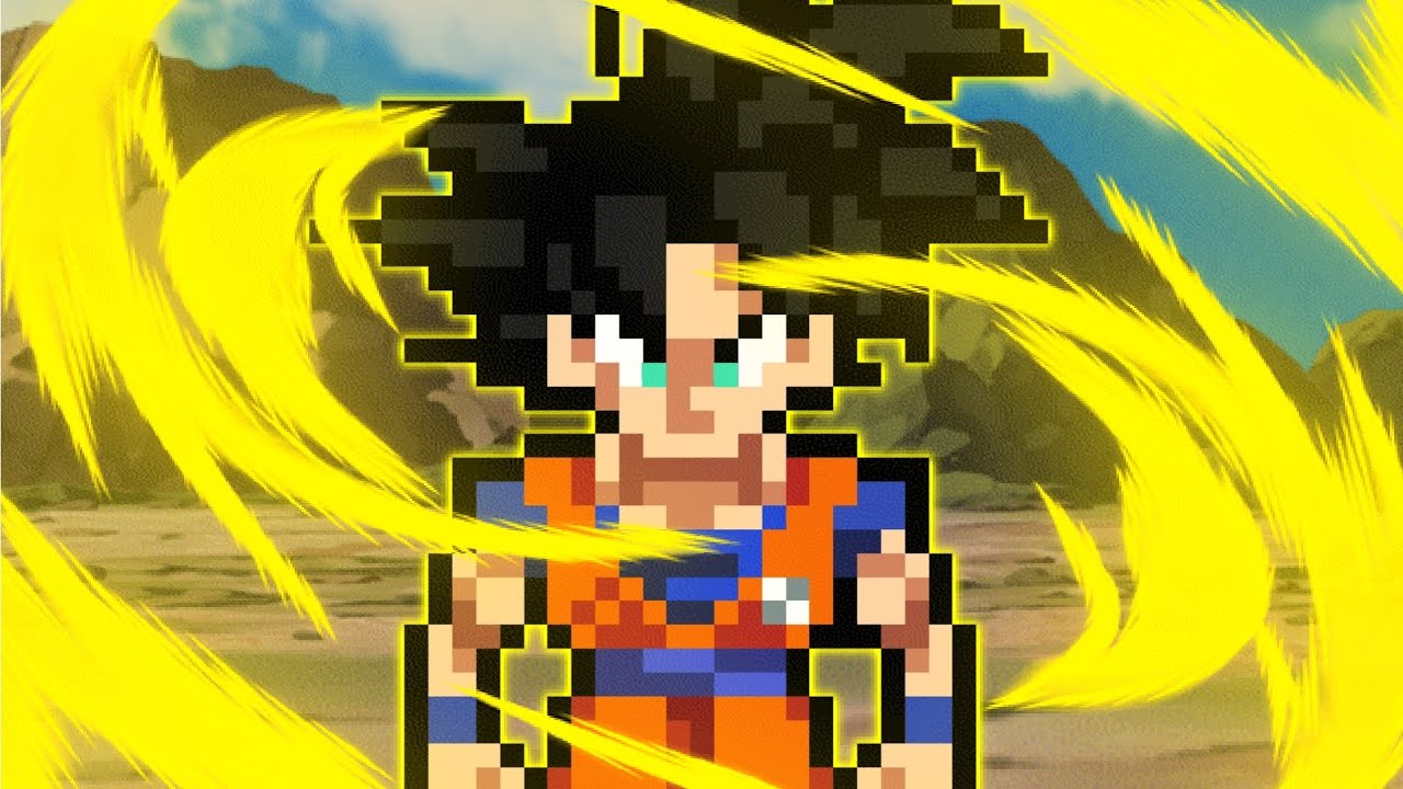 Goku Transformation Test Sprite Animation Youtube