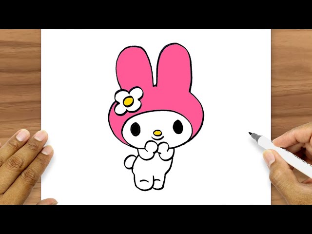 How To Draw My Melody Step By Step Easy My Melody Drawing Easy
