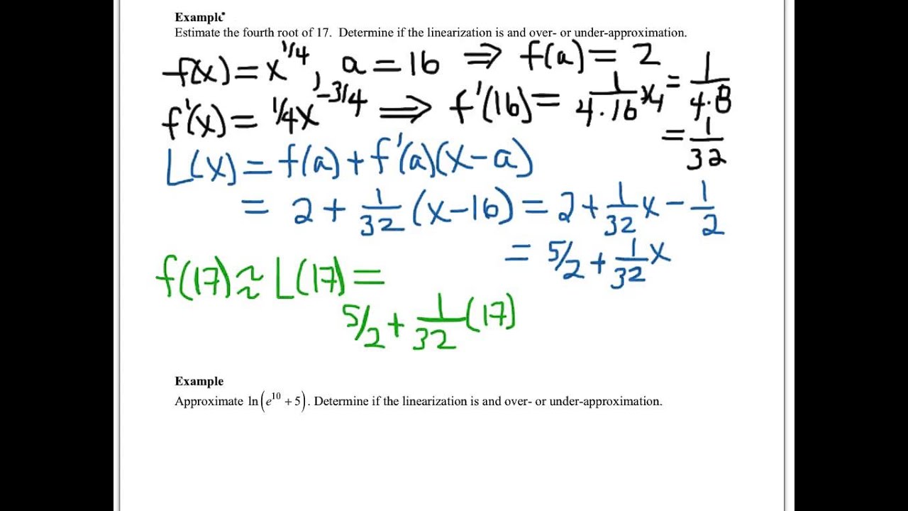 Linearization Examples Youtube