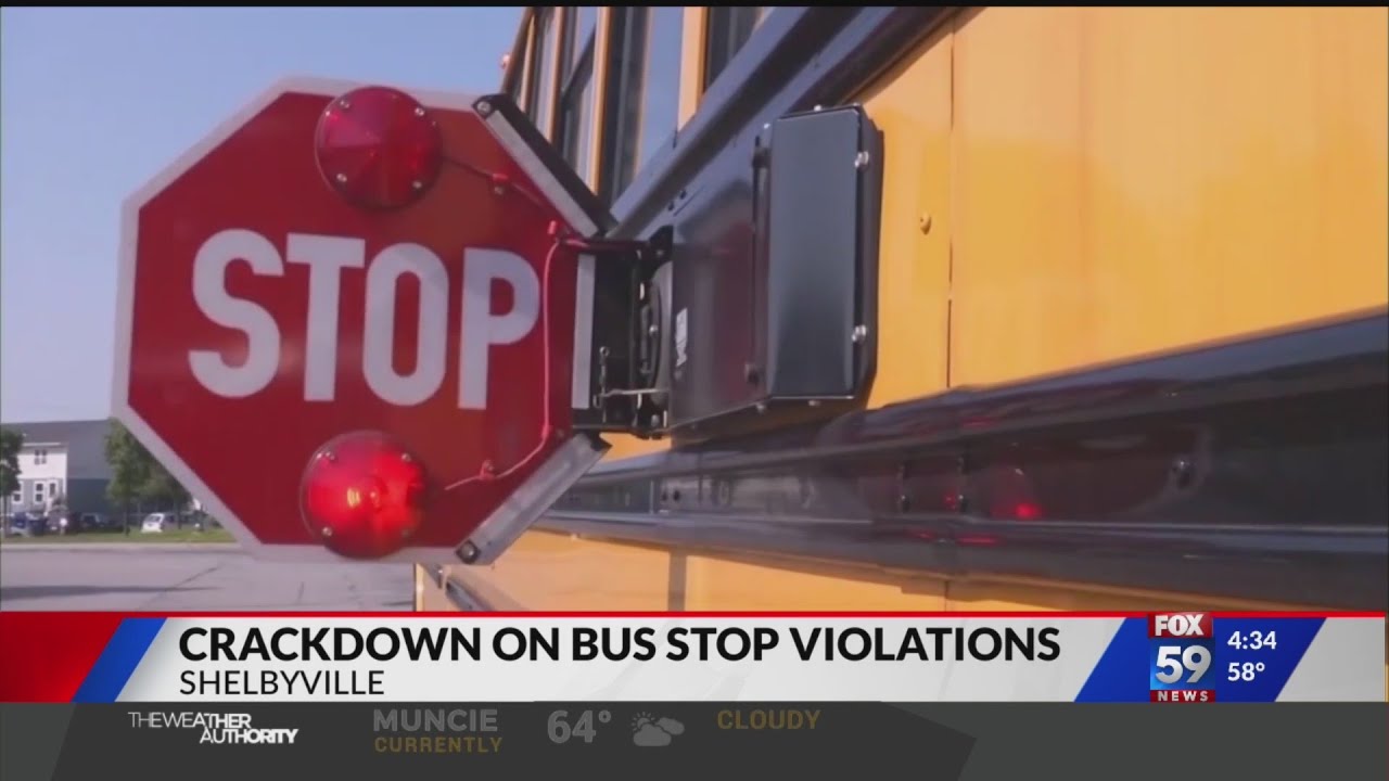 Shelbyville Cracks Down On School Bus Stop Violations Youtube