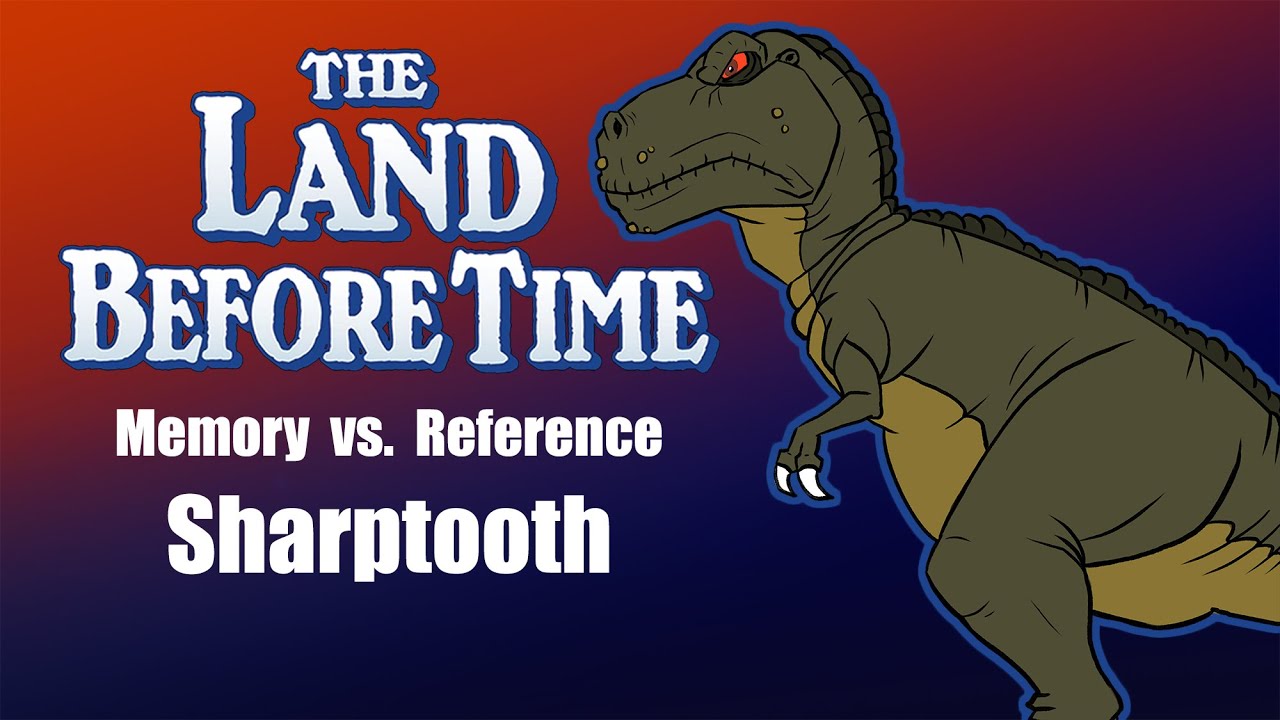 Sharptooth Memory Vs Reference Drawing The Land Before Time