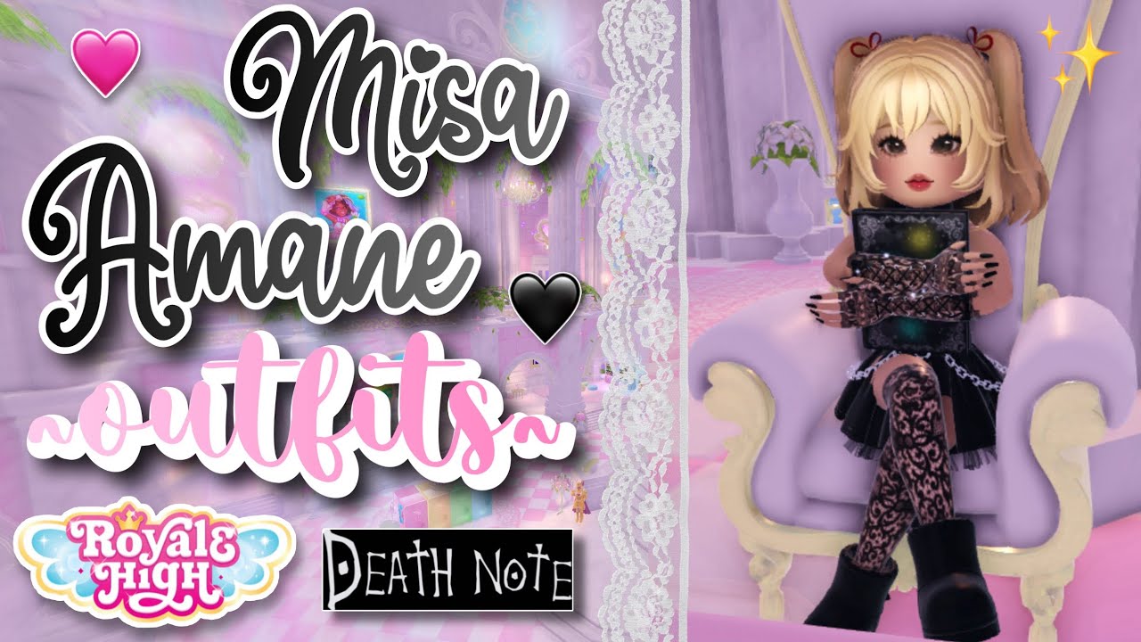 Misa Amane Outfits In Royale High Youtube