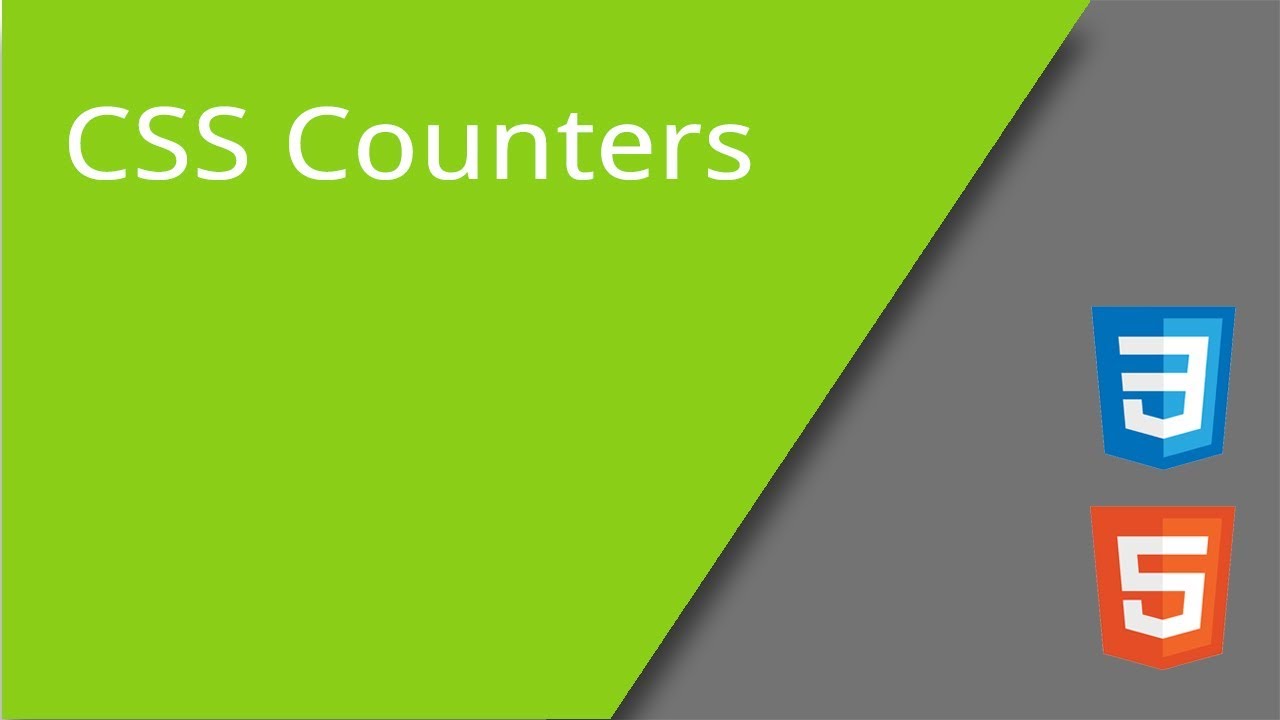 Using Css Counters To Count Elements Youtube