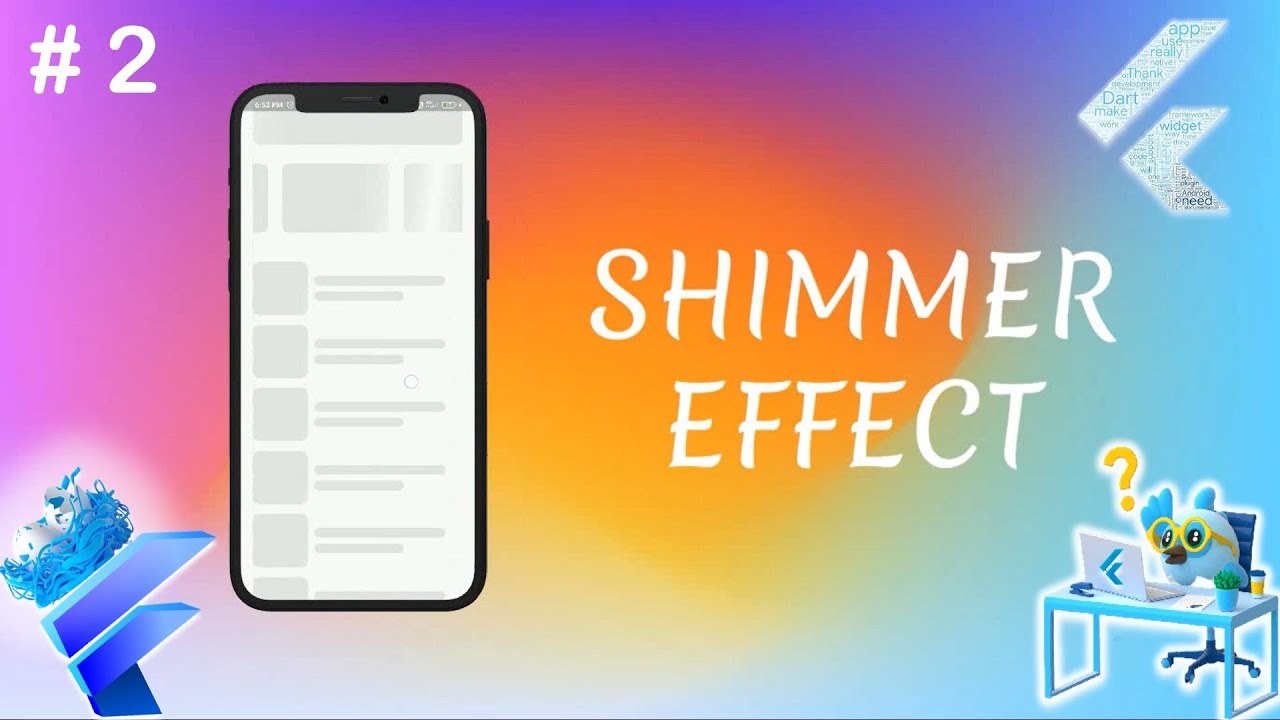 Shimmer Effect Shimmer Flutter Example Loading Animation Youtube