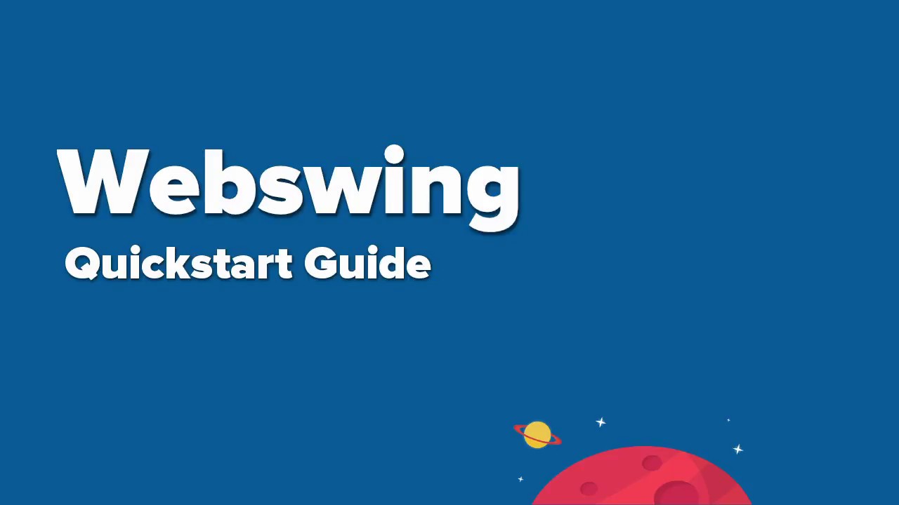 Webswing Quickstart Guide Youtube