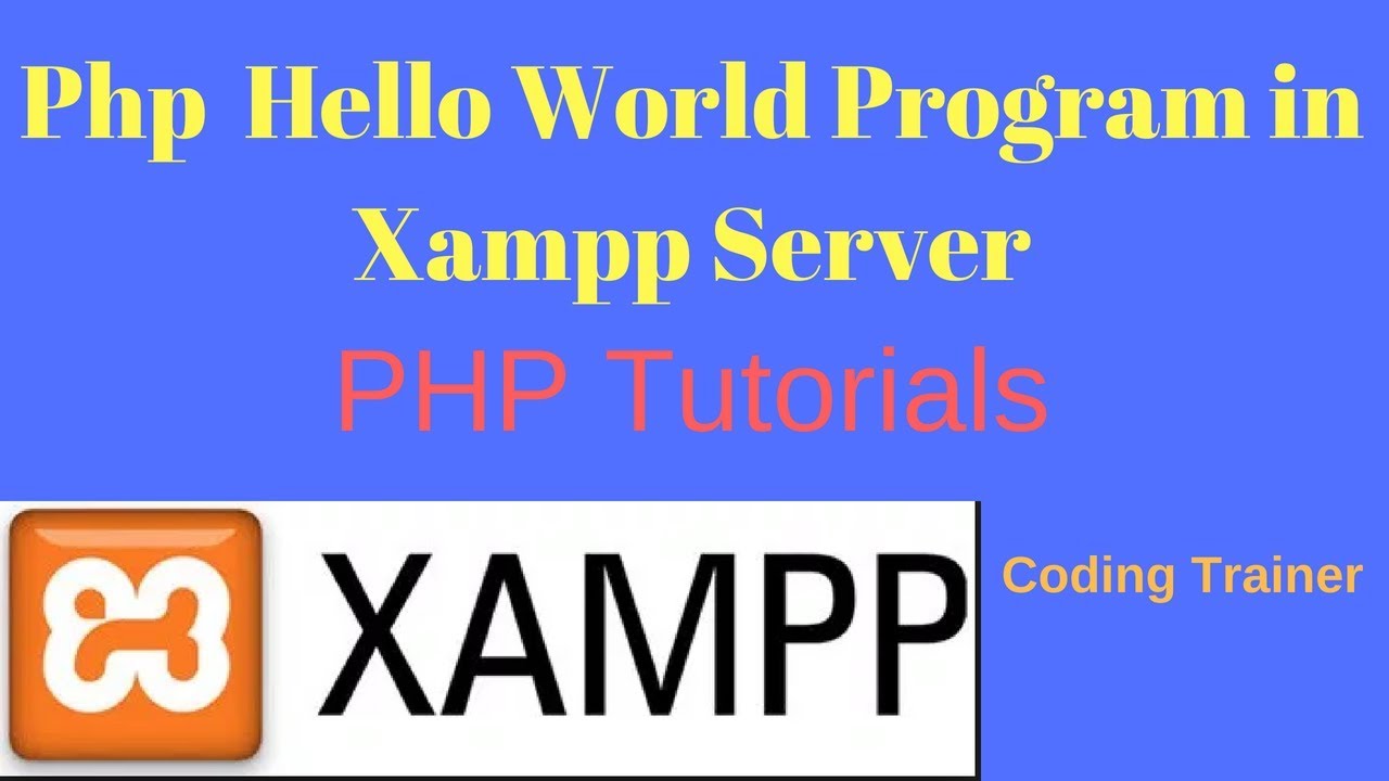 Php Hello World Program In Xampp Server Php First Program Php