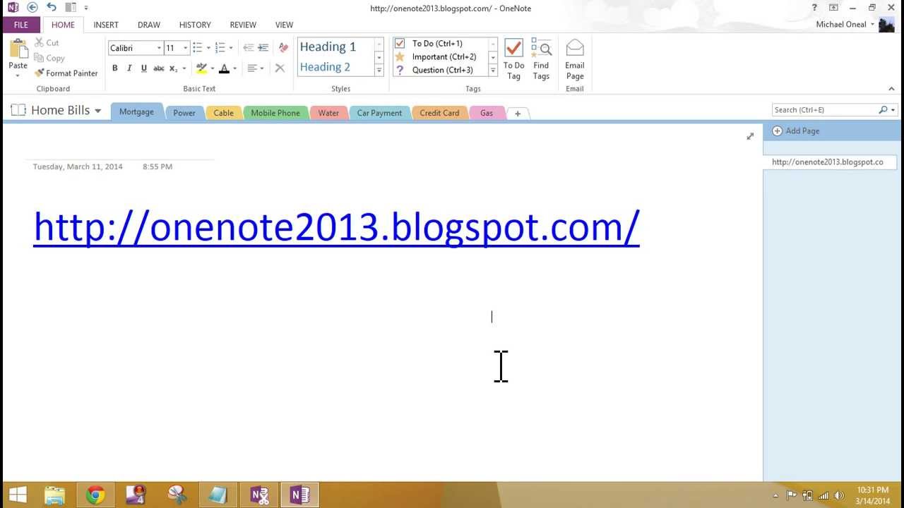 Learn Microsoft Onenote 2013 Lesson 2 How To Add Sections To A