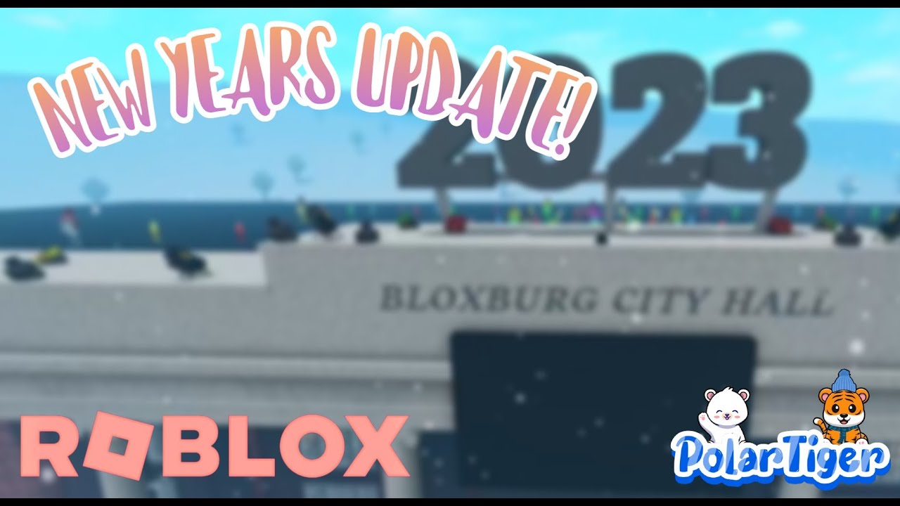 New Years Update 2023 Bloxburg Youtube