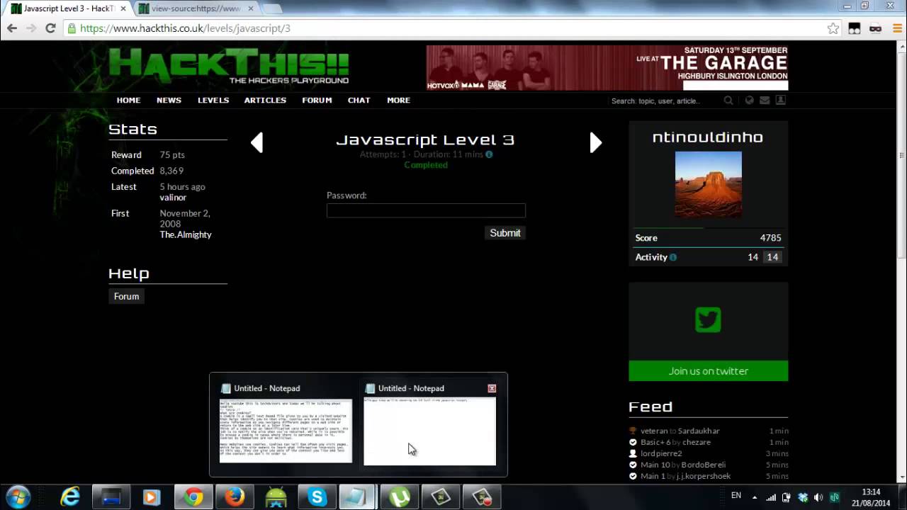 Hackthis Javascript Level 3 Youtube