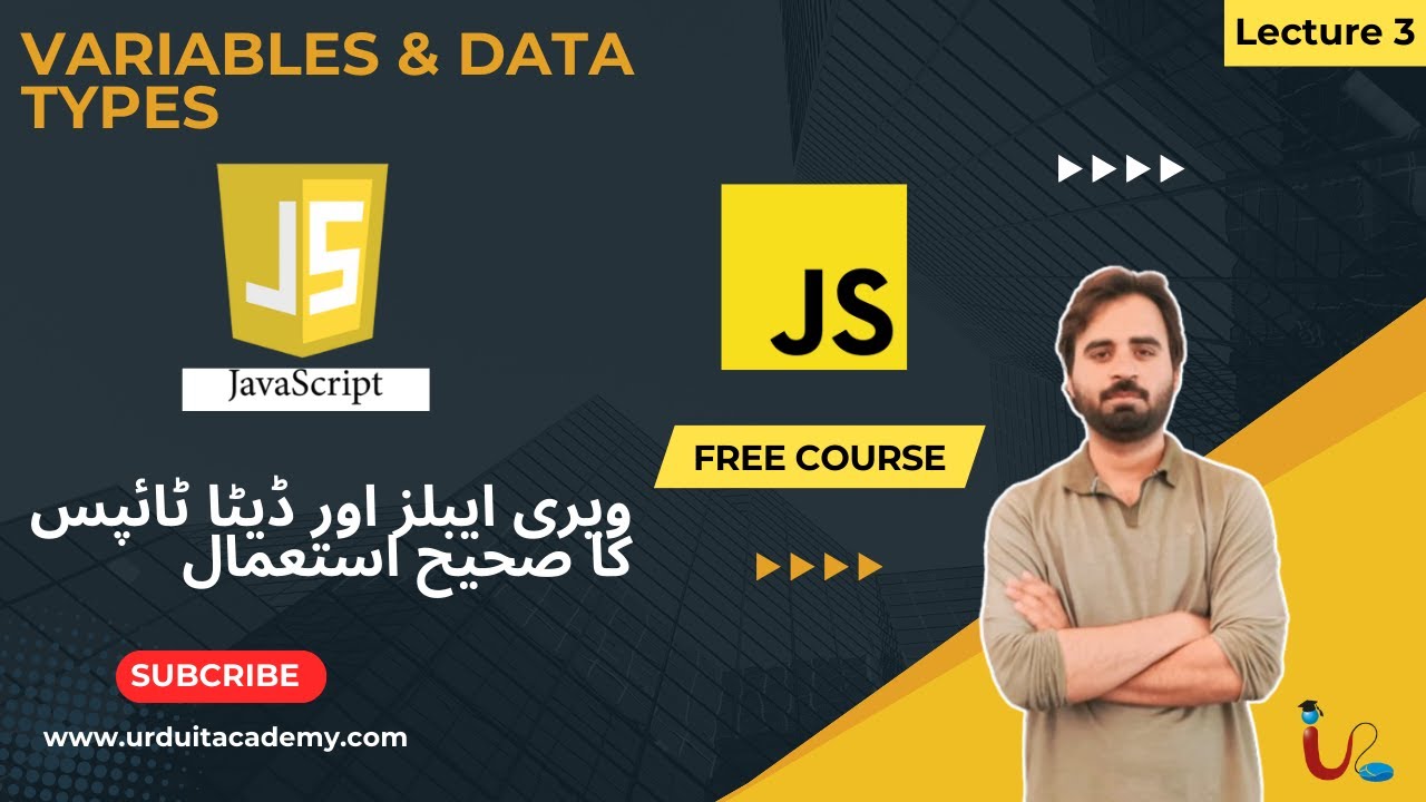 Lecture 3 Variables And Data Types Learn Javascript Java Course
