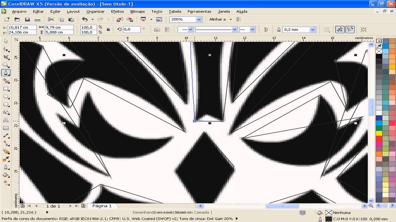 Vetorizando Coruja Tribal Corel Draw By Jimp Youtube
