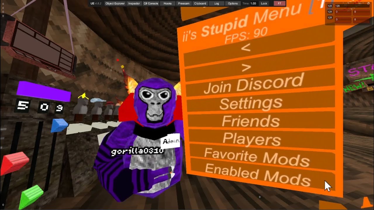 Troll In Gorilla Tag Mod Menu With Ii Stupid Menu Youtube