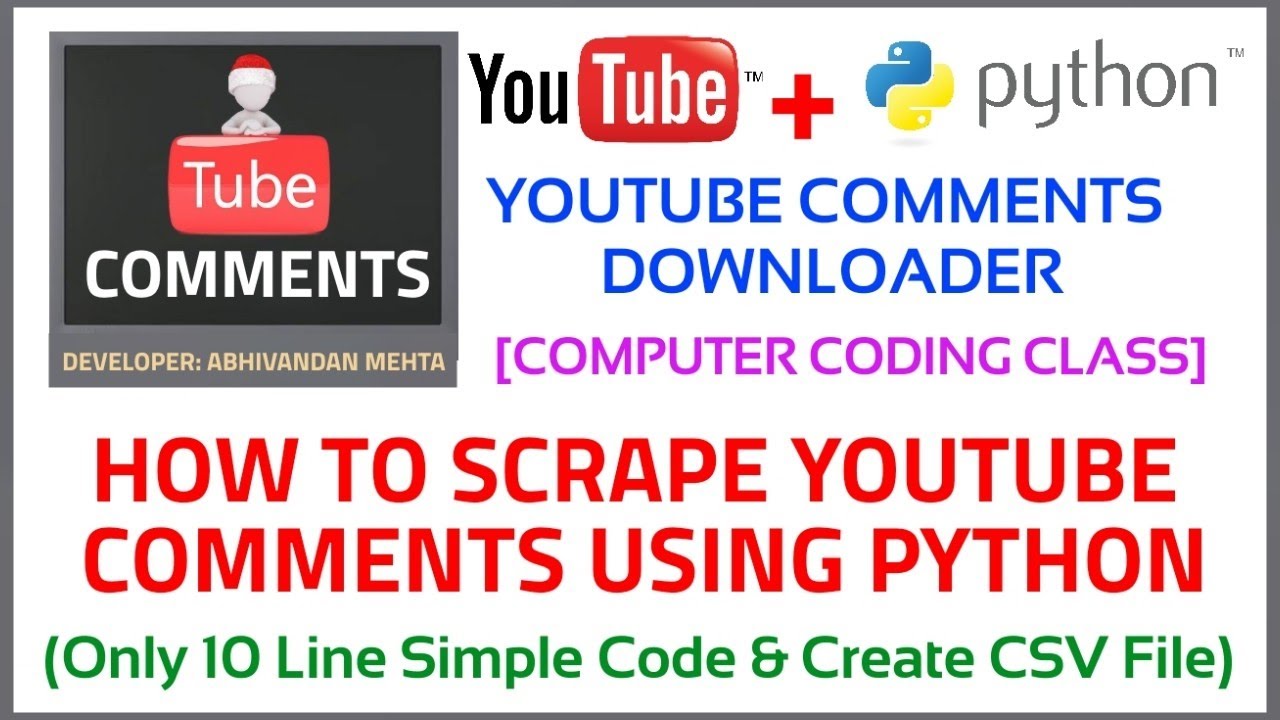 How To Scrape Youtube Comments With Python How To Extract Youtube