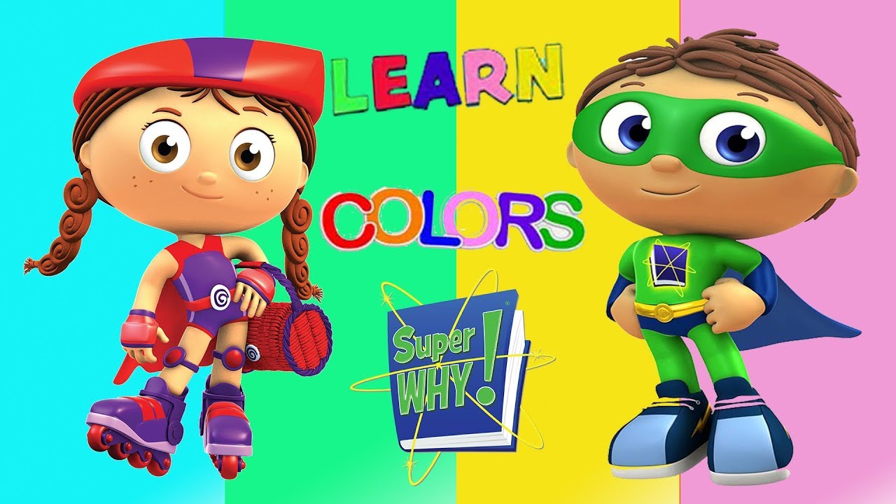 Super Why Learn Colors Woofster Whyatt Beanstalk Princess Pea And