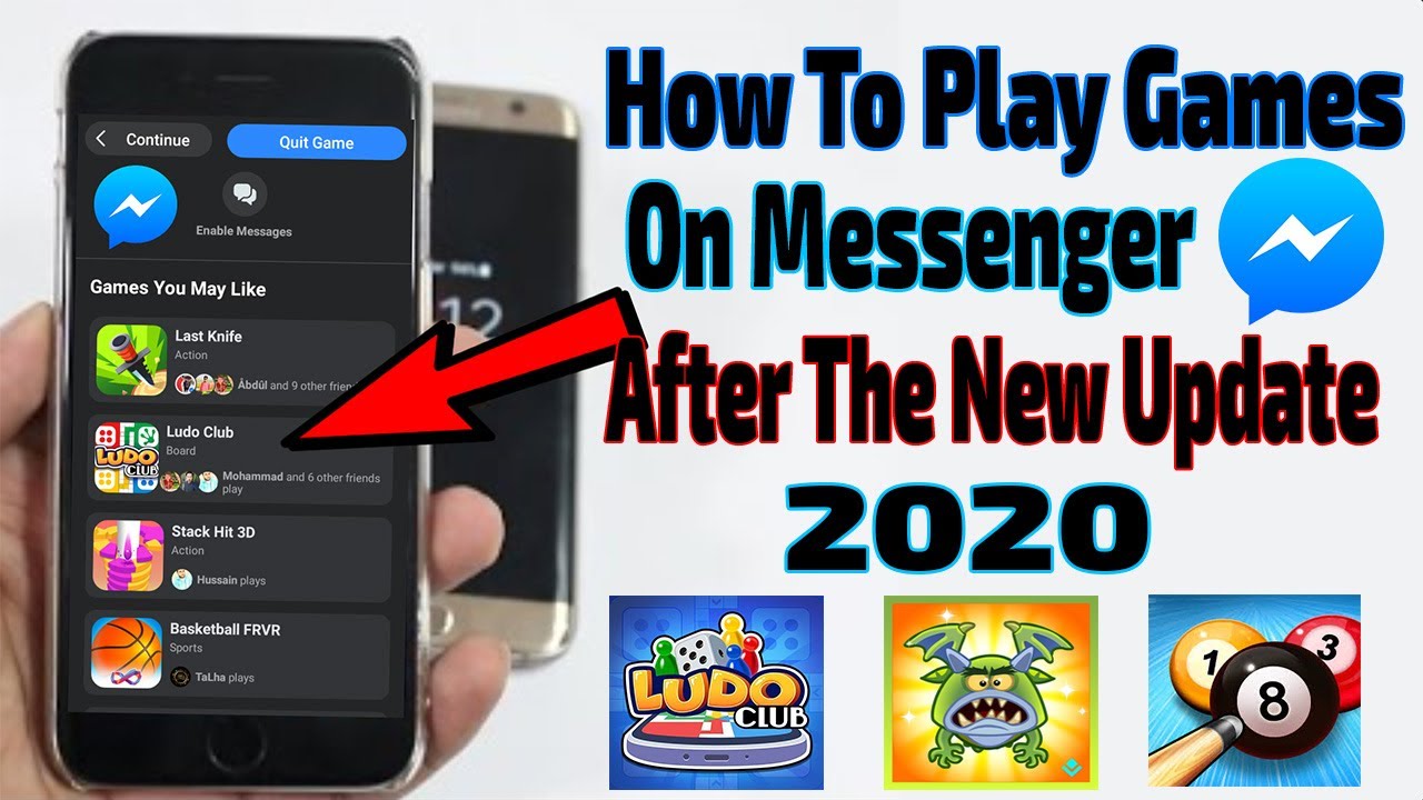 How To Play Games On Messenger New Update 2020 Youtube