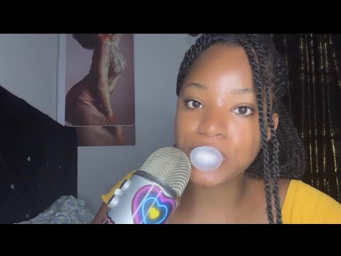 Asmr Gum Chewing With Bubbles Blowing Youtube