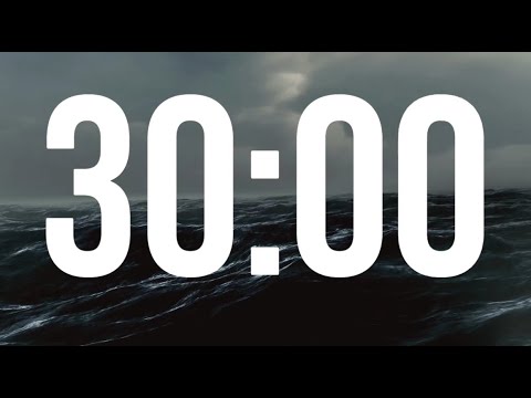 30 Minutes Timer With Alarm White Noise And Dark Background For Sleep