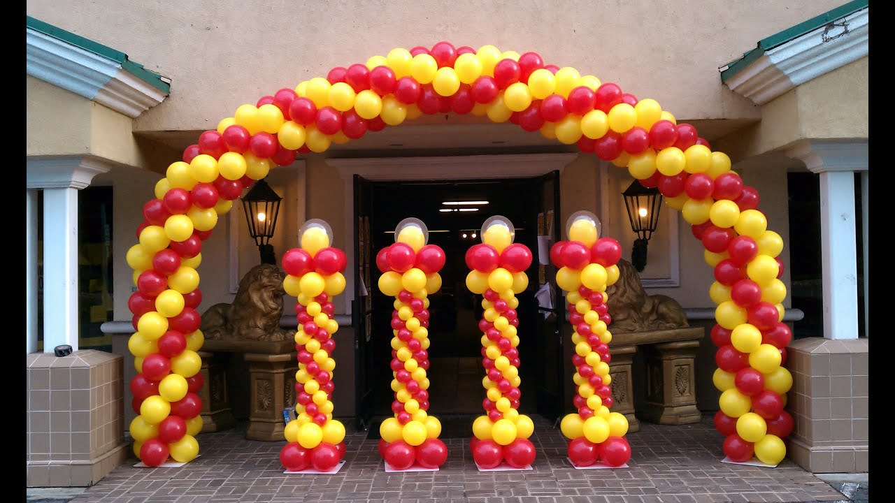How To Make A Balloon Arch Balloon Decoration Ideas Youtube