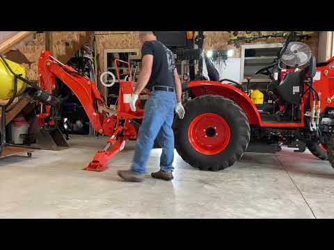 Kioti Tractor Backhoe Removal Step By Step Youtube