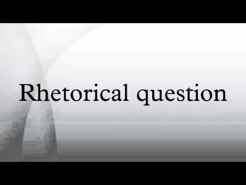 Rhetorical Question Youtube